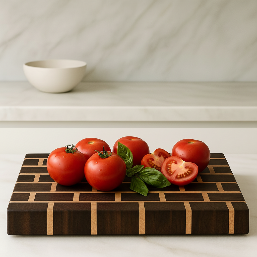 Walnut + Maple Brick Cutting Board "The Ossington"